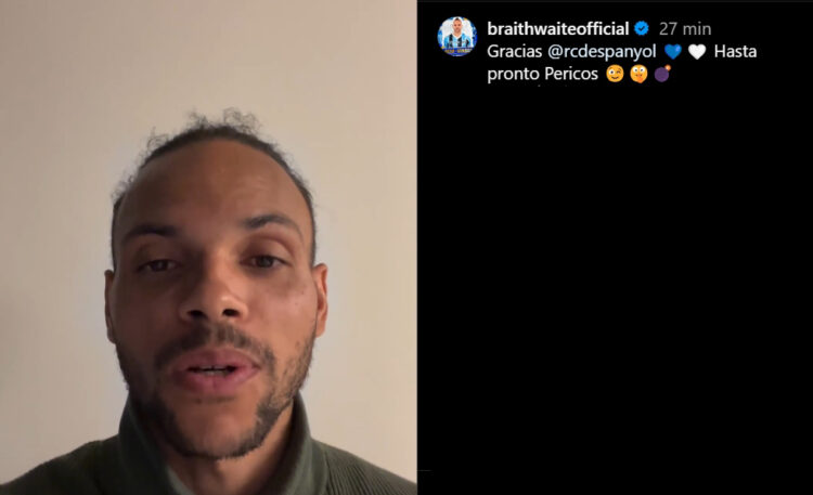 Braithwaite se despide de la afición del Espanyol con un enigmático ...